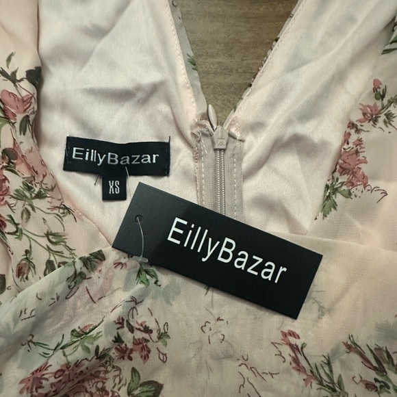 Eilly Bazar | Dresses | Nwt Eilly Bazar Floral Deep V Summer Dress ...